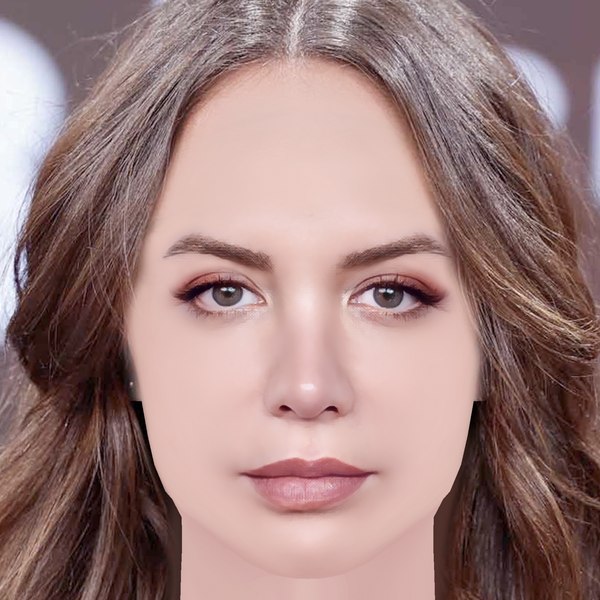 modelo 3d Cabeza de Maria Hervas - Sin pelo - Cabeza de baja poli para ...