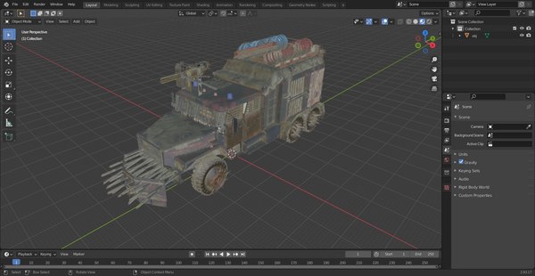 Apocalyptic Truck Modelo 3D - TurboSquid 2061166