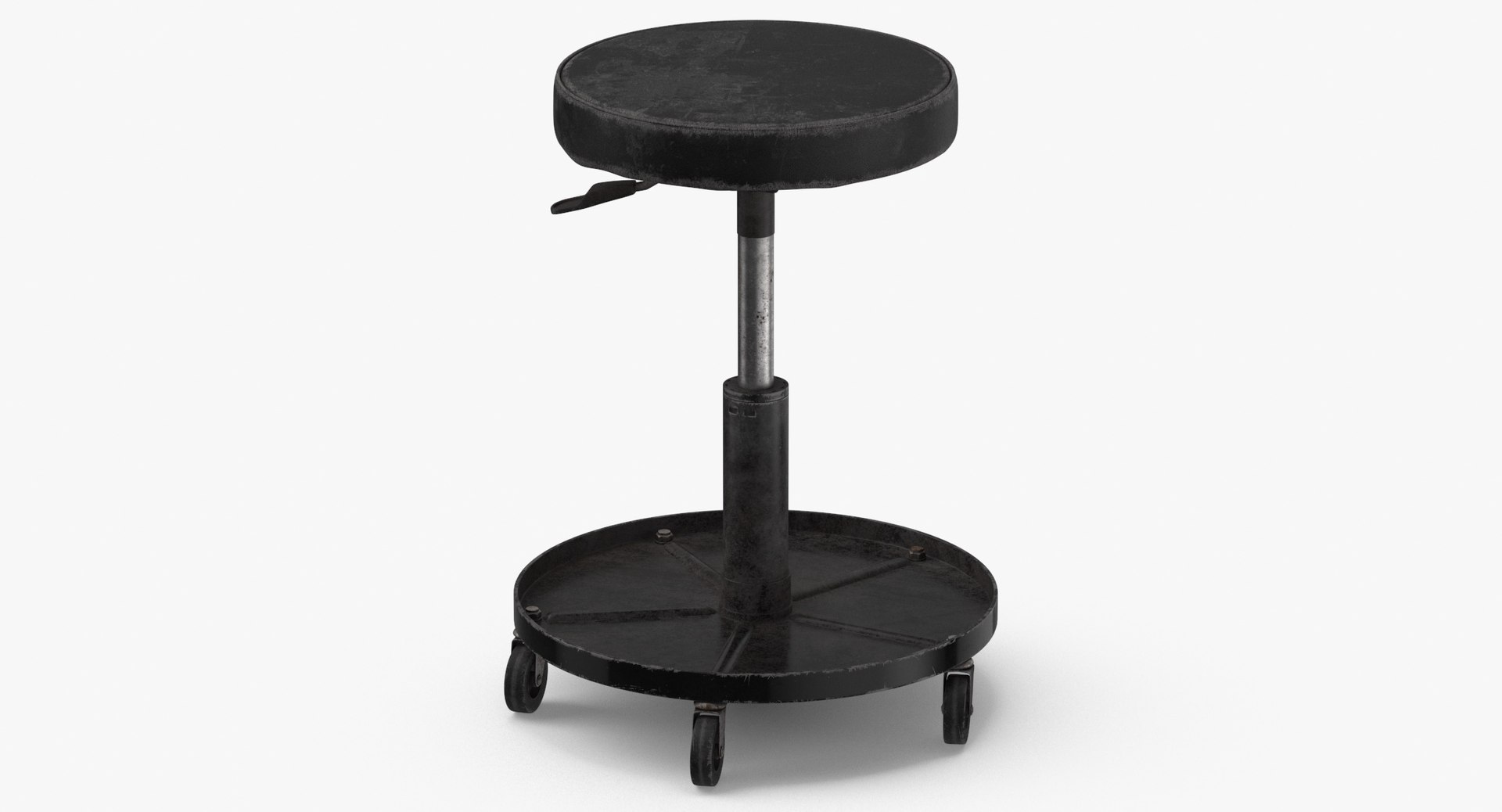 3D Wood Working Stool Type 02 Clean And Dirty Model - TurboSquid 2090335