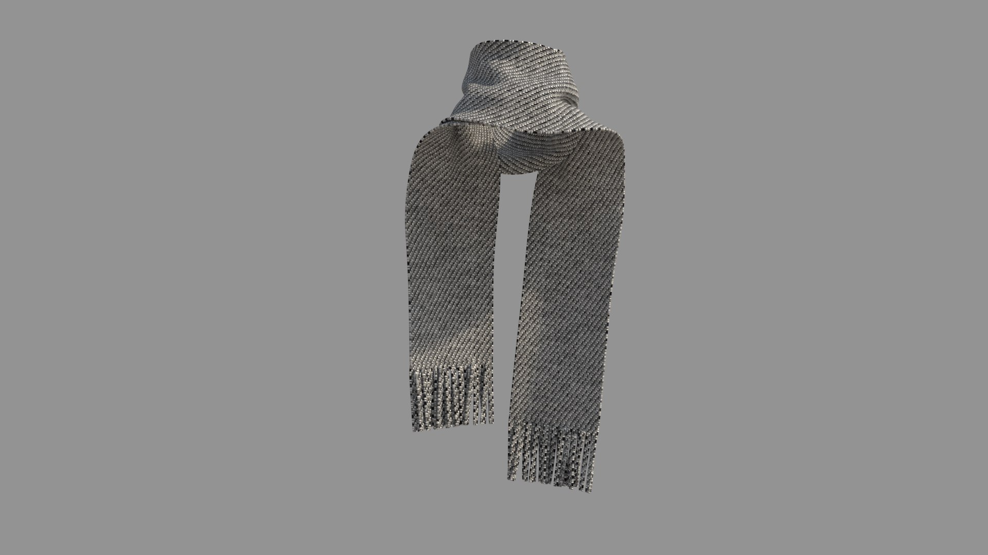 Scarf - High Neck Collar 3D Model - TurboSquid 1977873