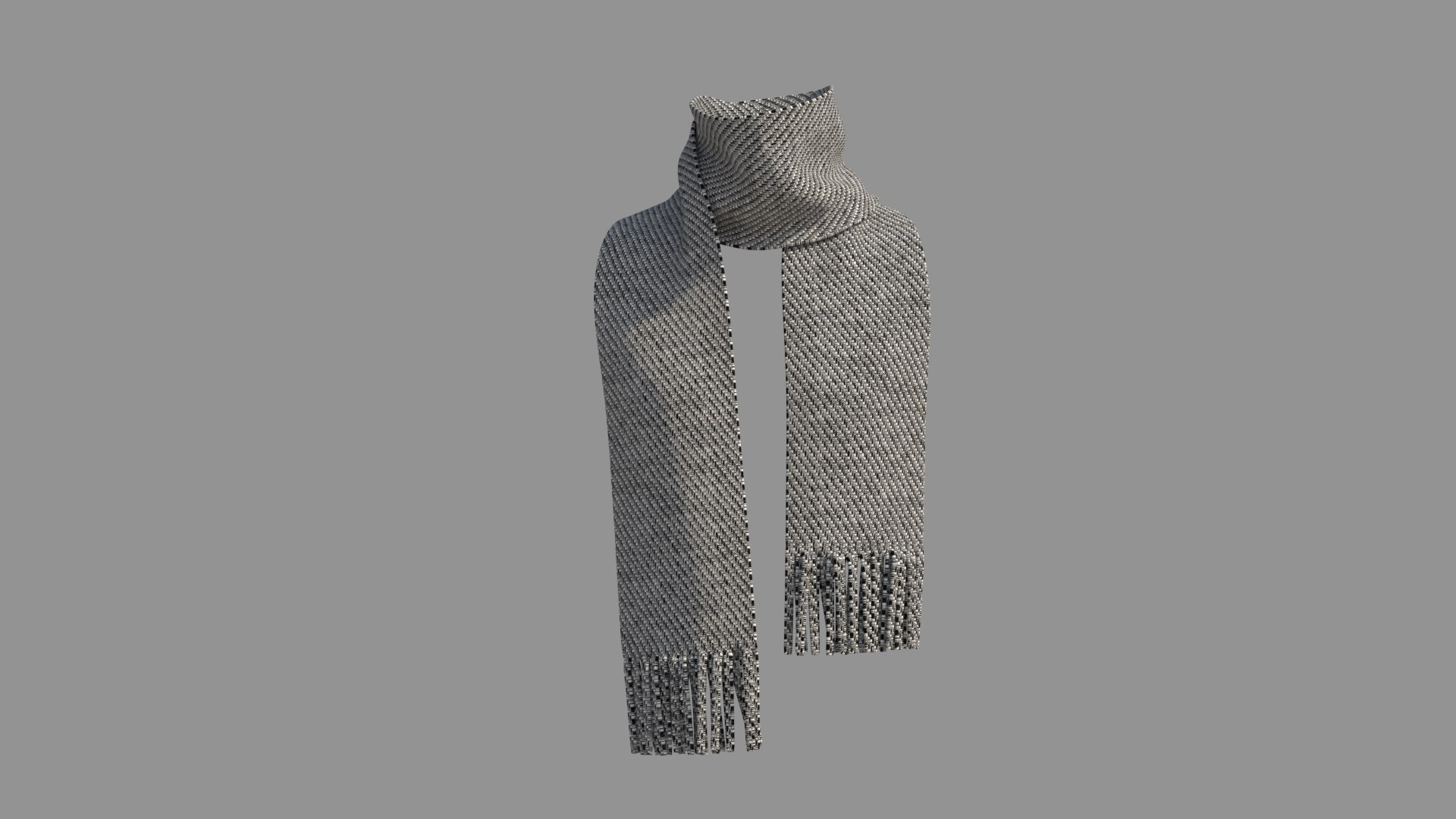 Scarf - High Neck Collar 3D Model - TurboSquid 1977873