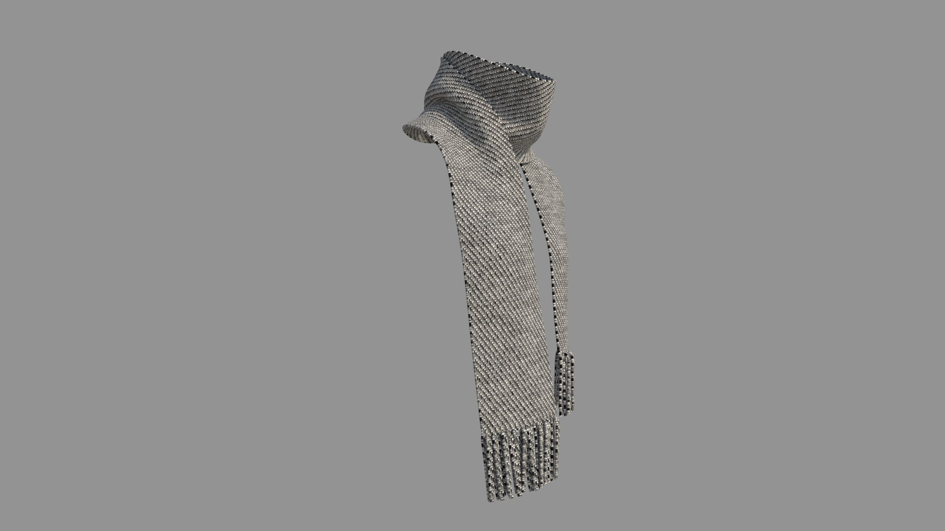 Scarf - High Neck Collar 3D Model - TurboSquid 1977873