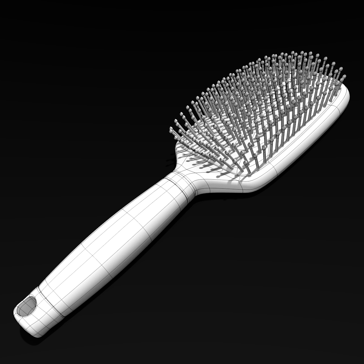 3d hair brush