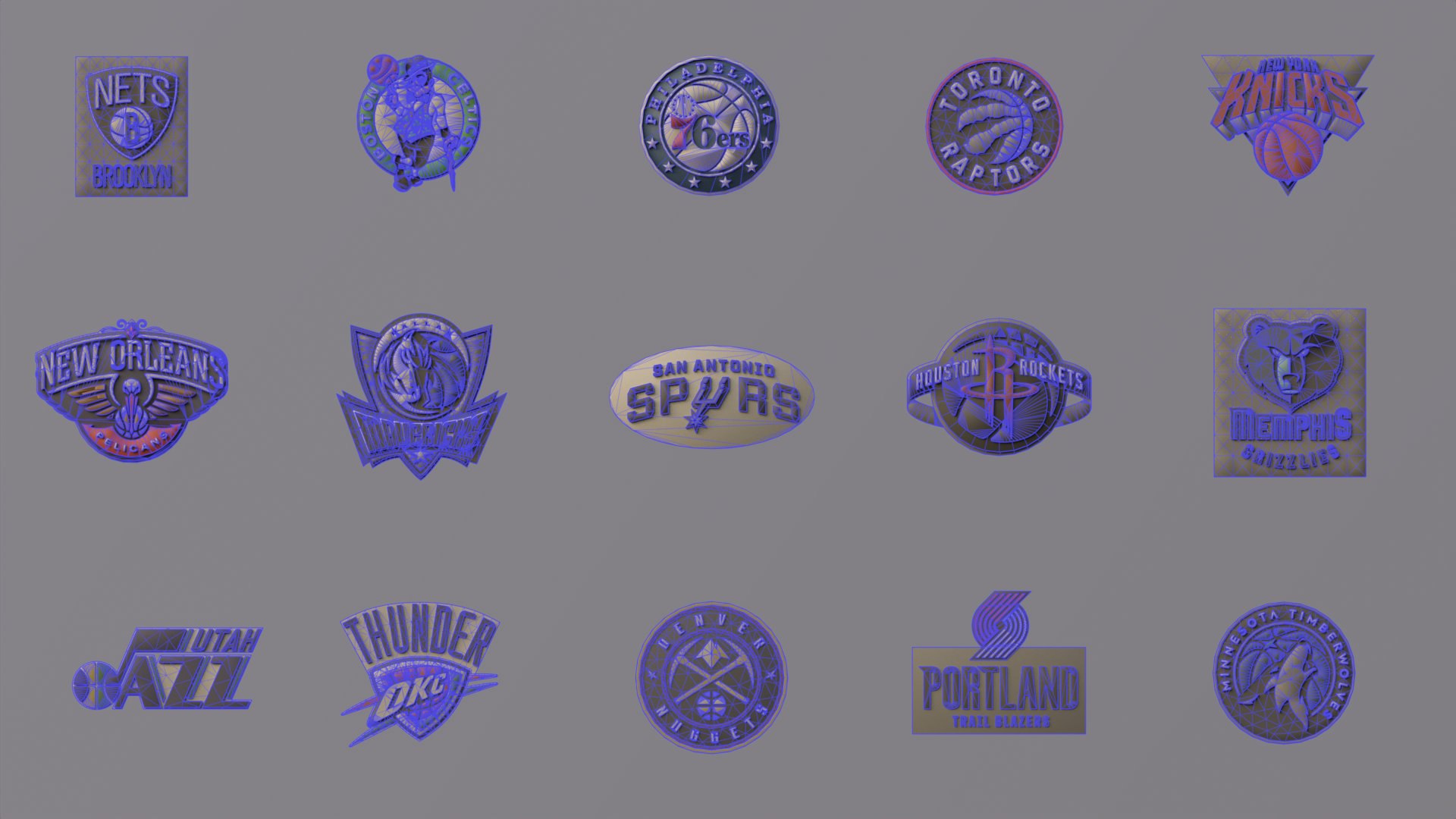 3D USA Basketball All Teams Logos Printable and Renderable - TurboSquid 2072706