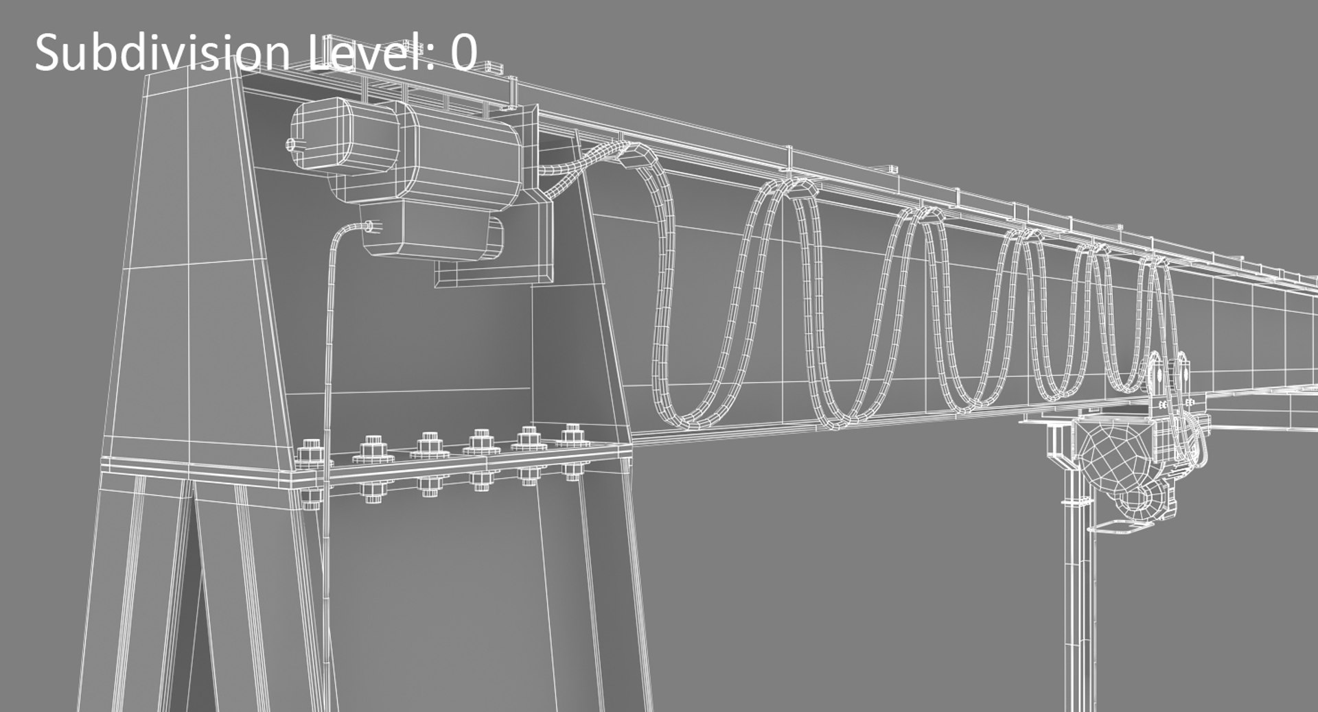 3d Model Gantry Crane