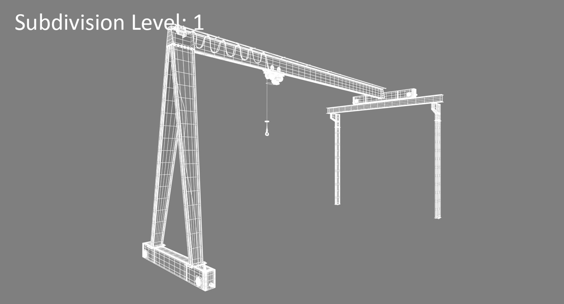 3d Model Gantry Crane