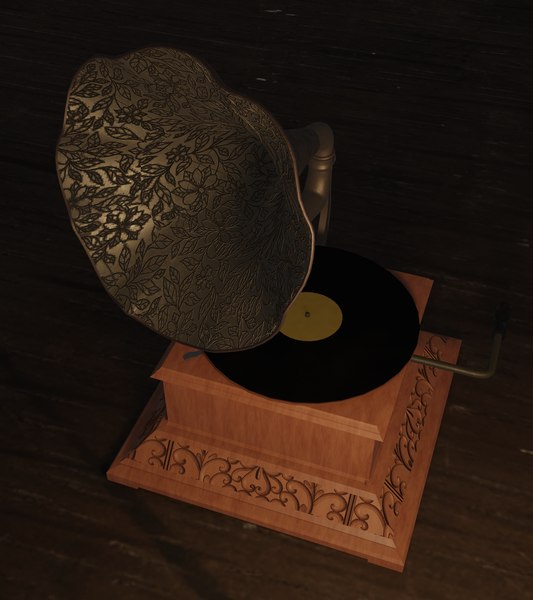 Vintage phonograph 3D model - TurboSquid 1717027