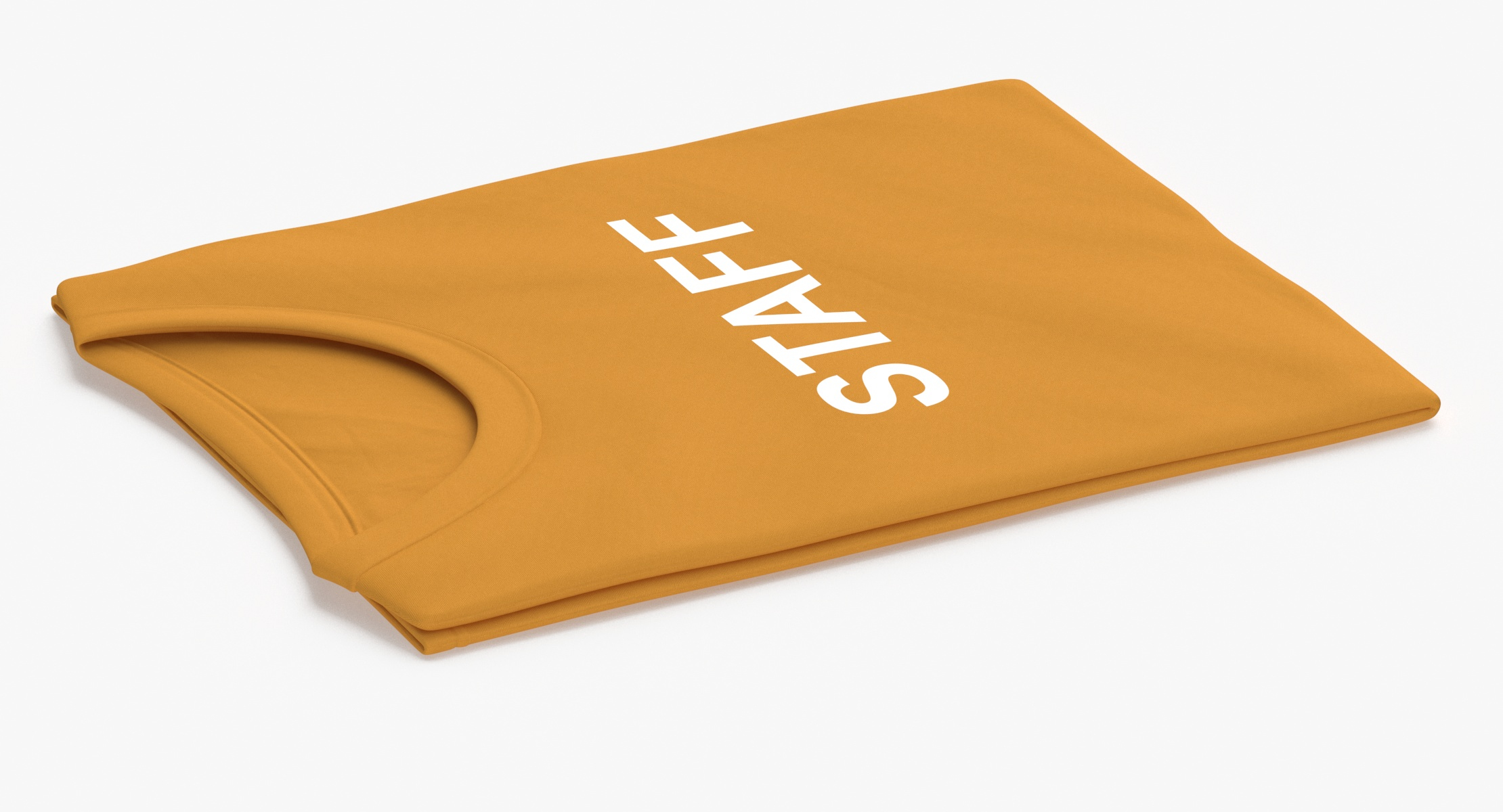 3D model Female Crew Neck Folded Orange Staff 01 - TurboSquid 1758976