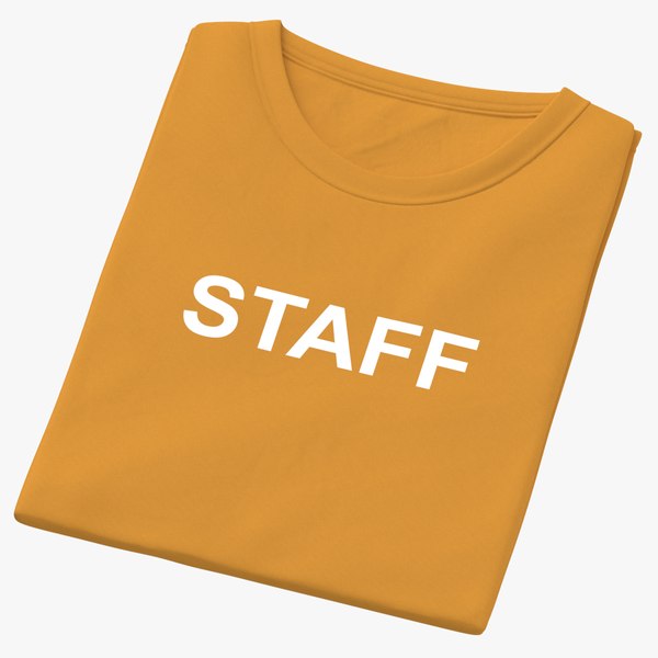 3D model Female Crew Neck Folded Orange Staff 01 - TurboSquid 1758976