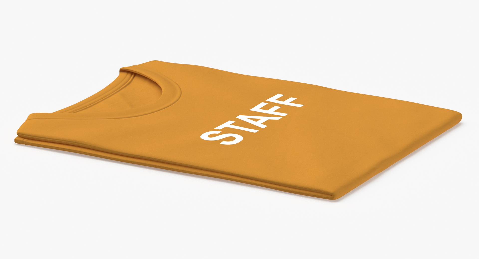 3D model Female Crew Neck Folded Orange Staff 01 - TurboSquid 1758976