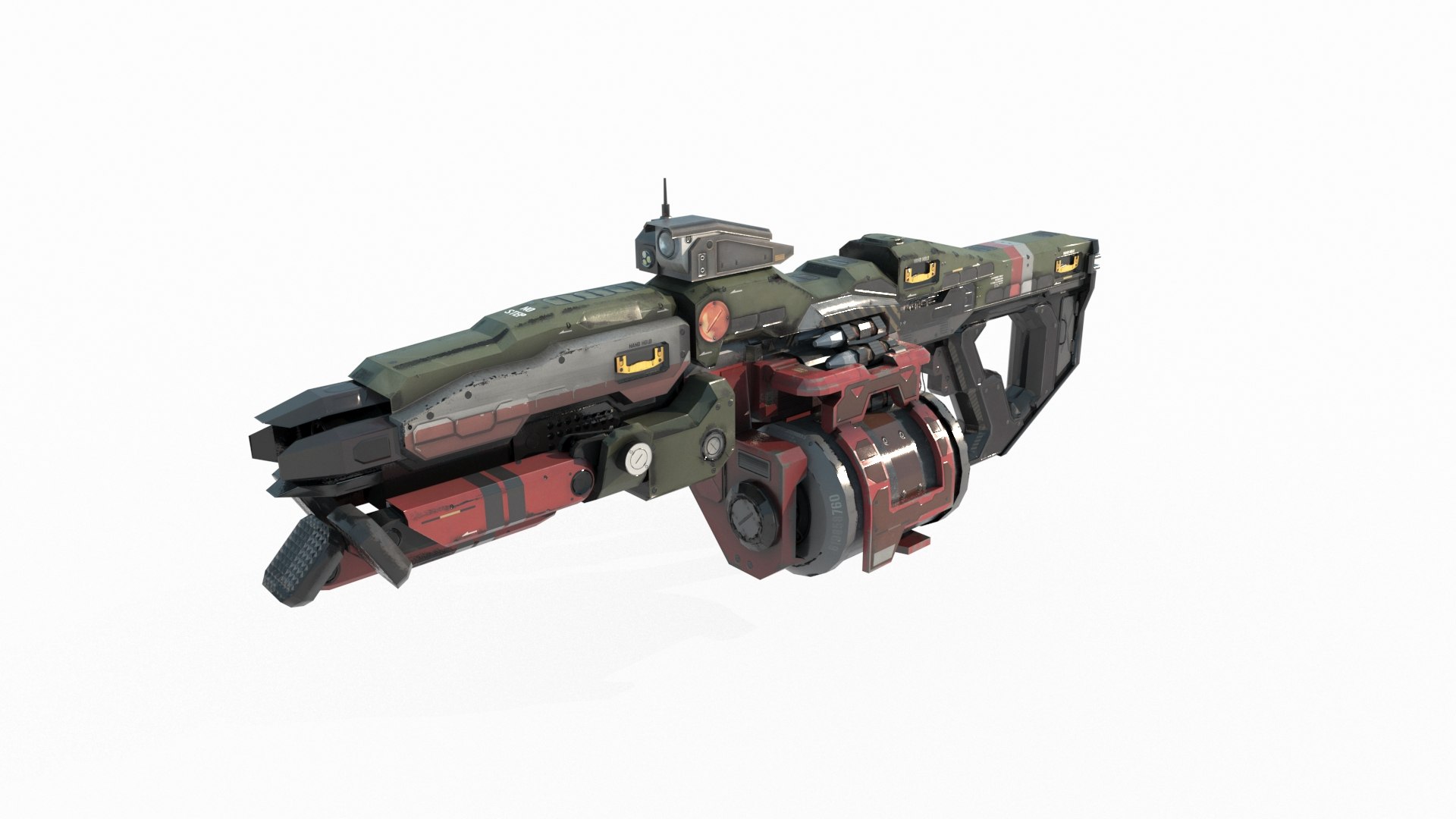 Science Fiction Laser Cannon 3D Model - TurboSquid 2311401