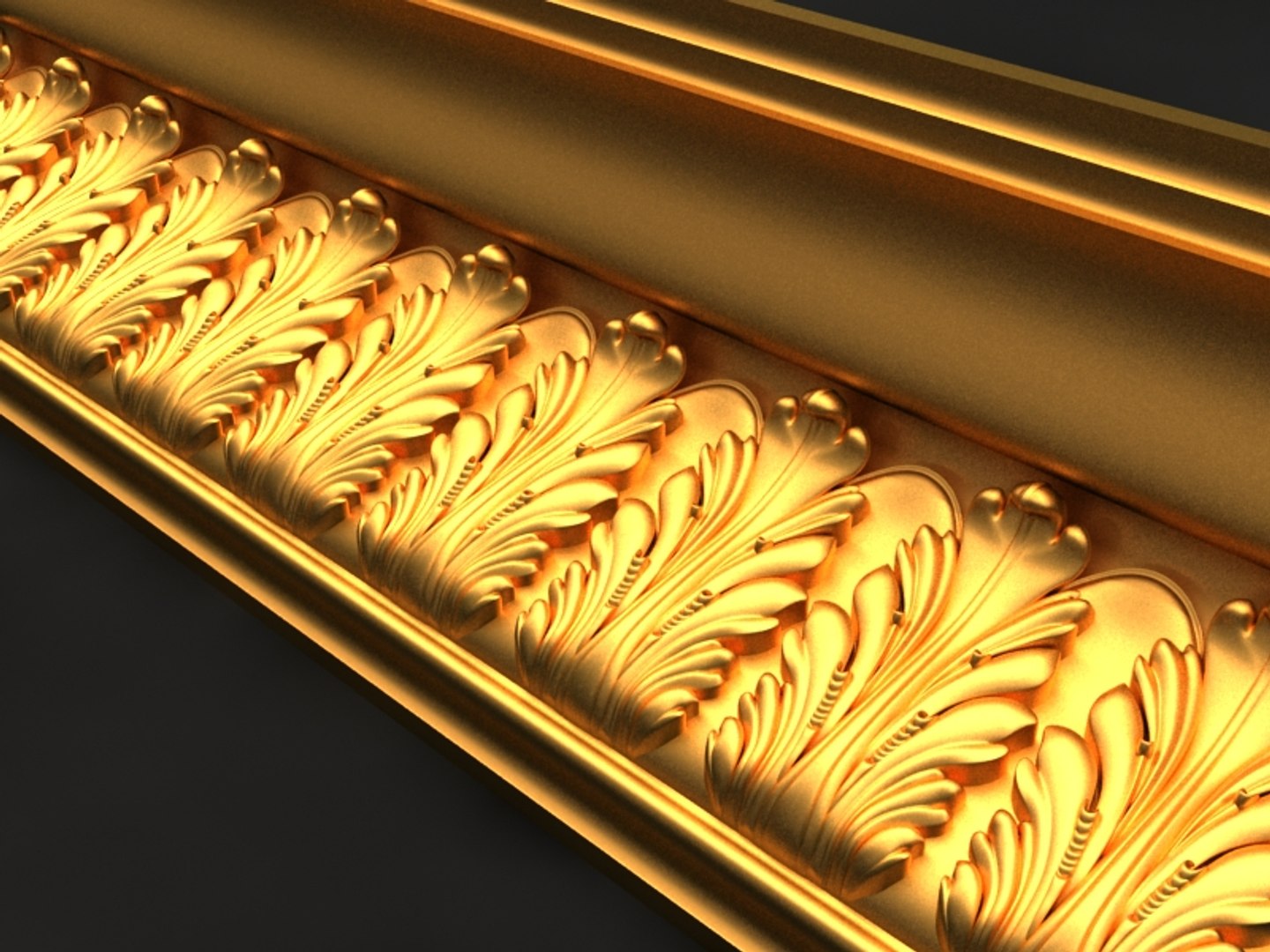 3d Cornice Mold Decor Model