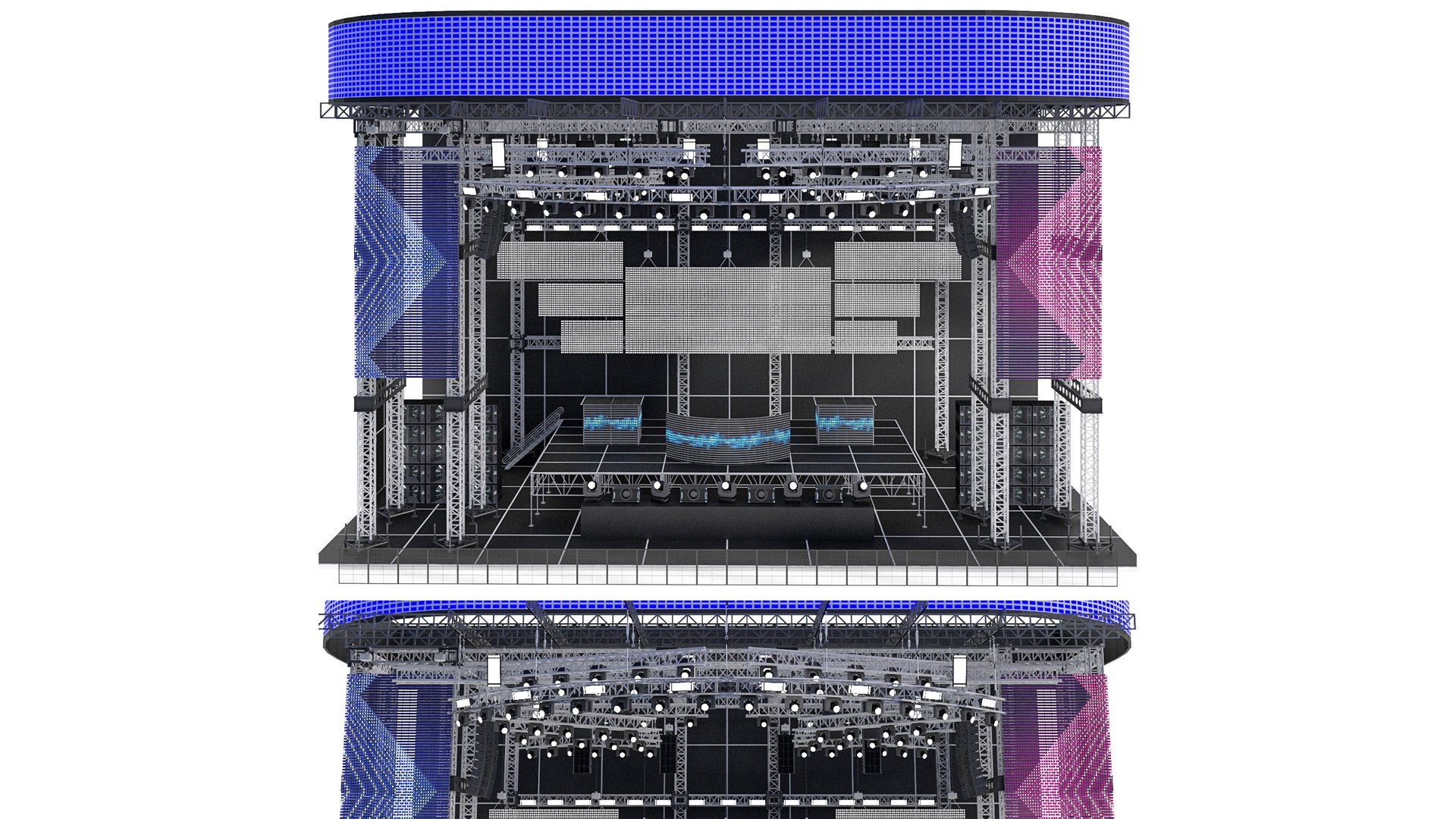 3D EDM Concert Stage 2 - TurboSquid 1875309