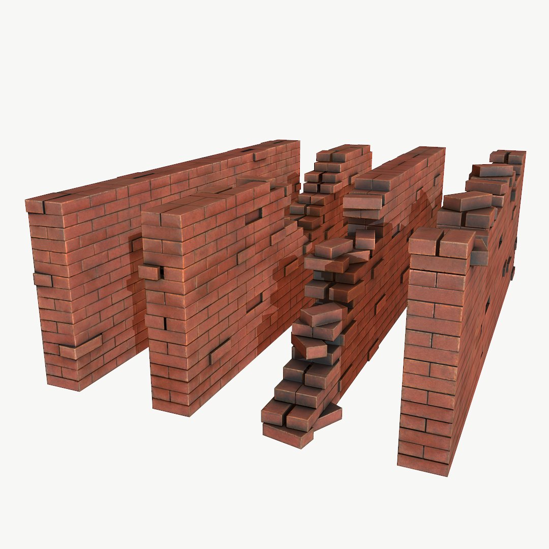 3D brick walls pack pbr model - TurboSquid 1264593