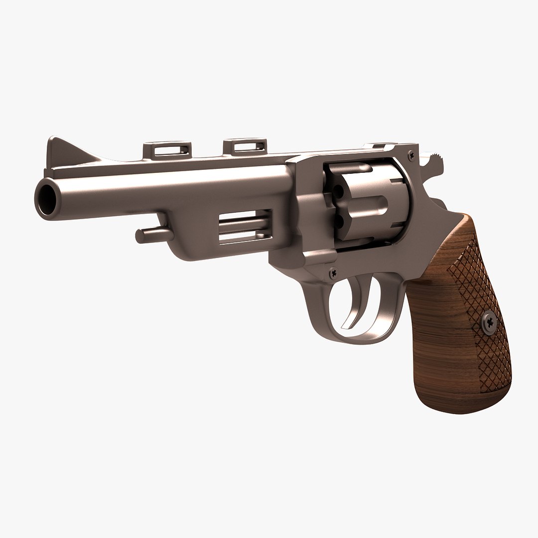 3d Revolver Model