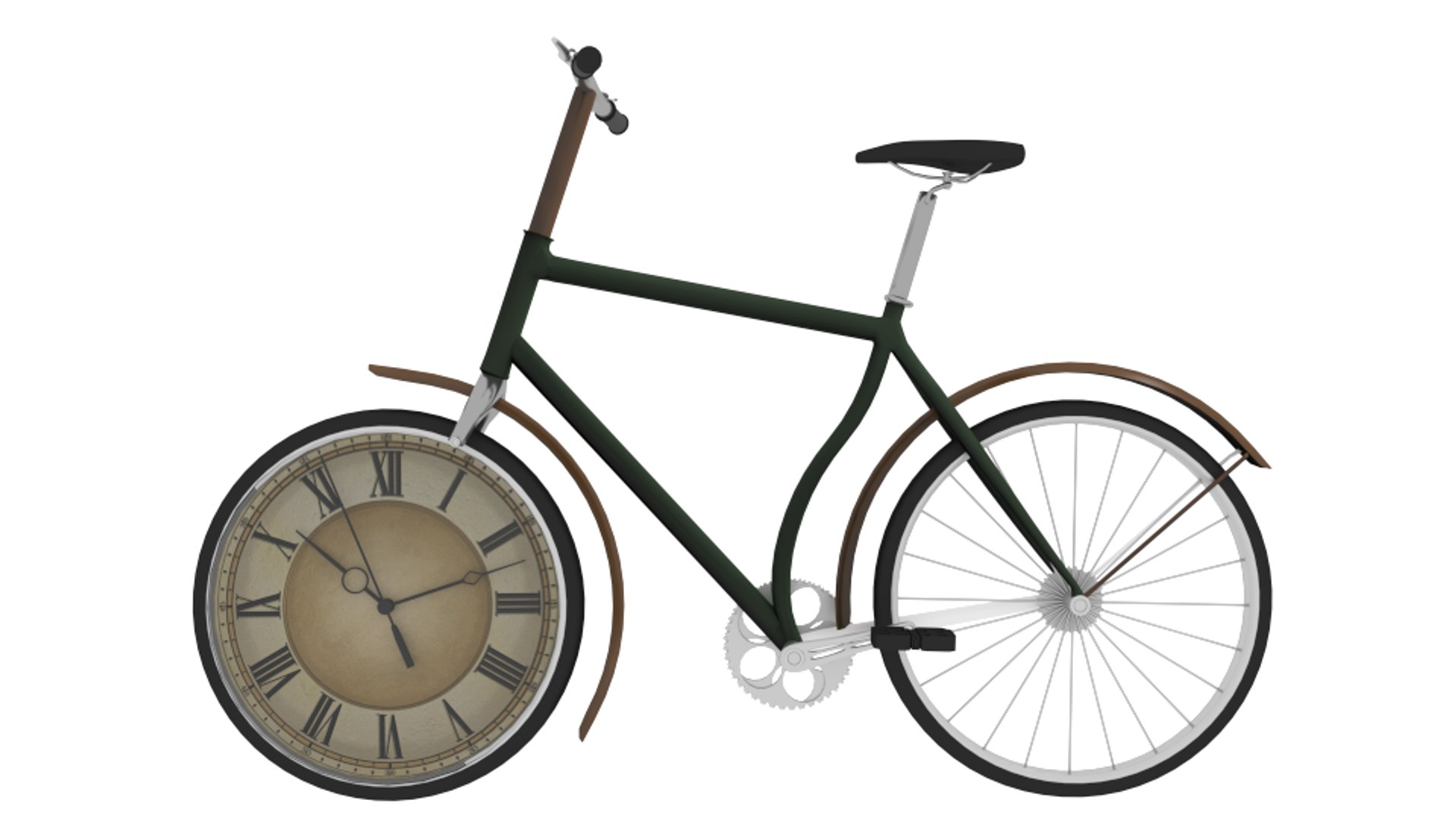 3d Bicycle Clock Model