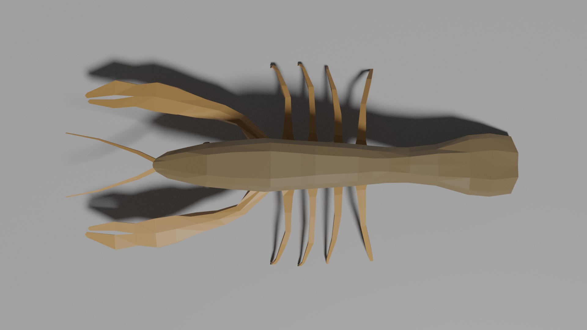 Low-poly Crayfish 3D Model - TurboSquid 1806926