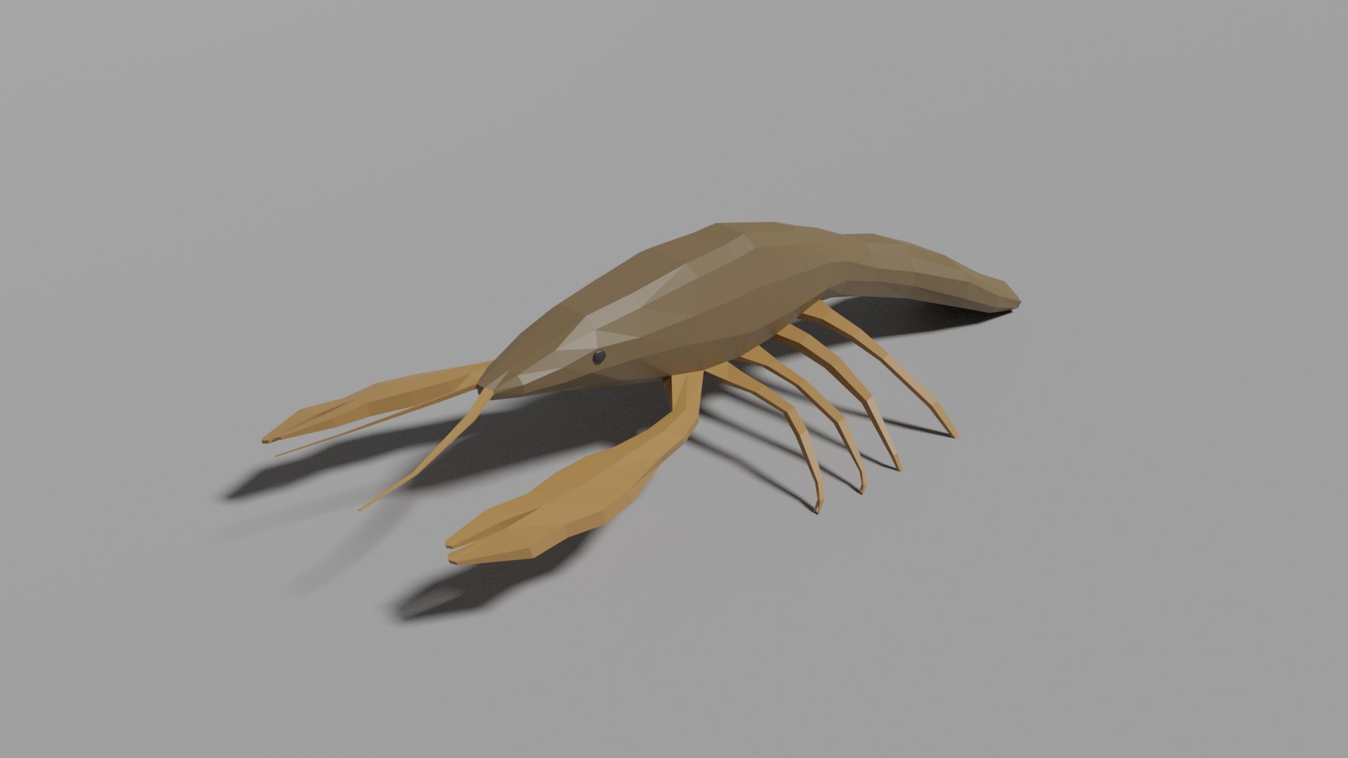 Low-poly Crayfish 3D Model - TurboSquid 1806926