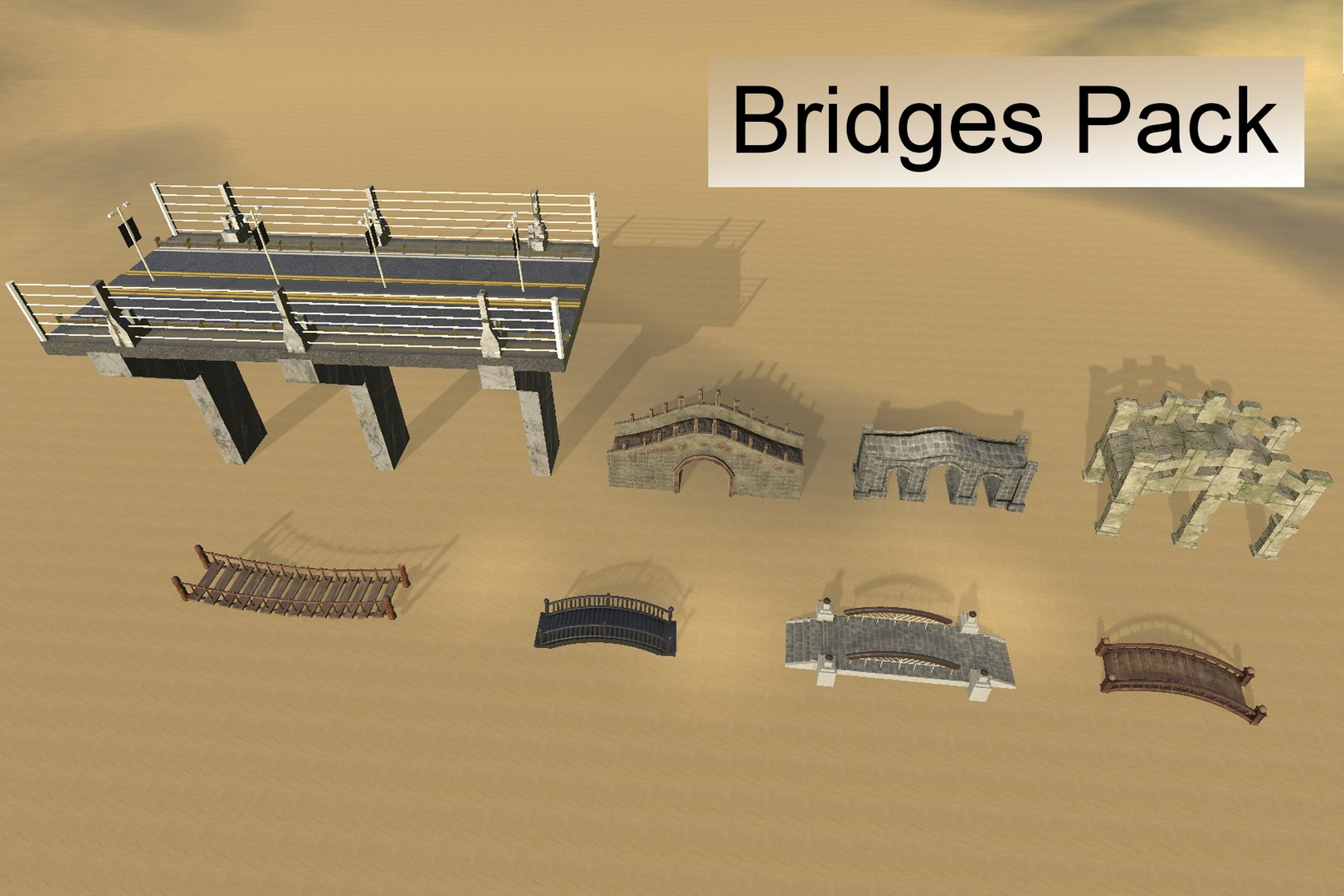 Bridges Pack 3D Model - TurboSquid 1516177