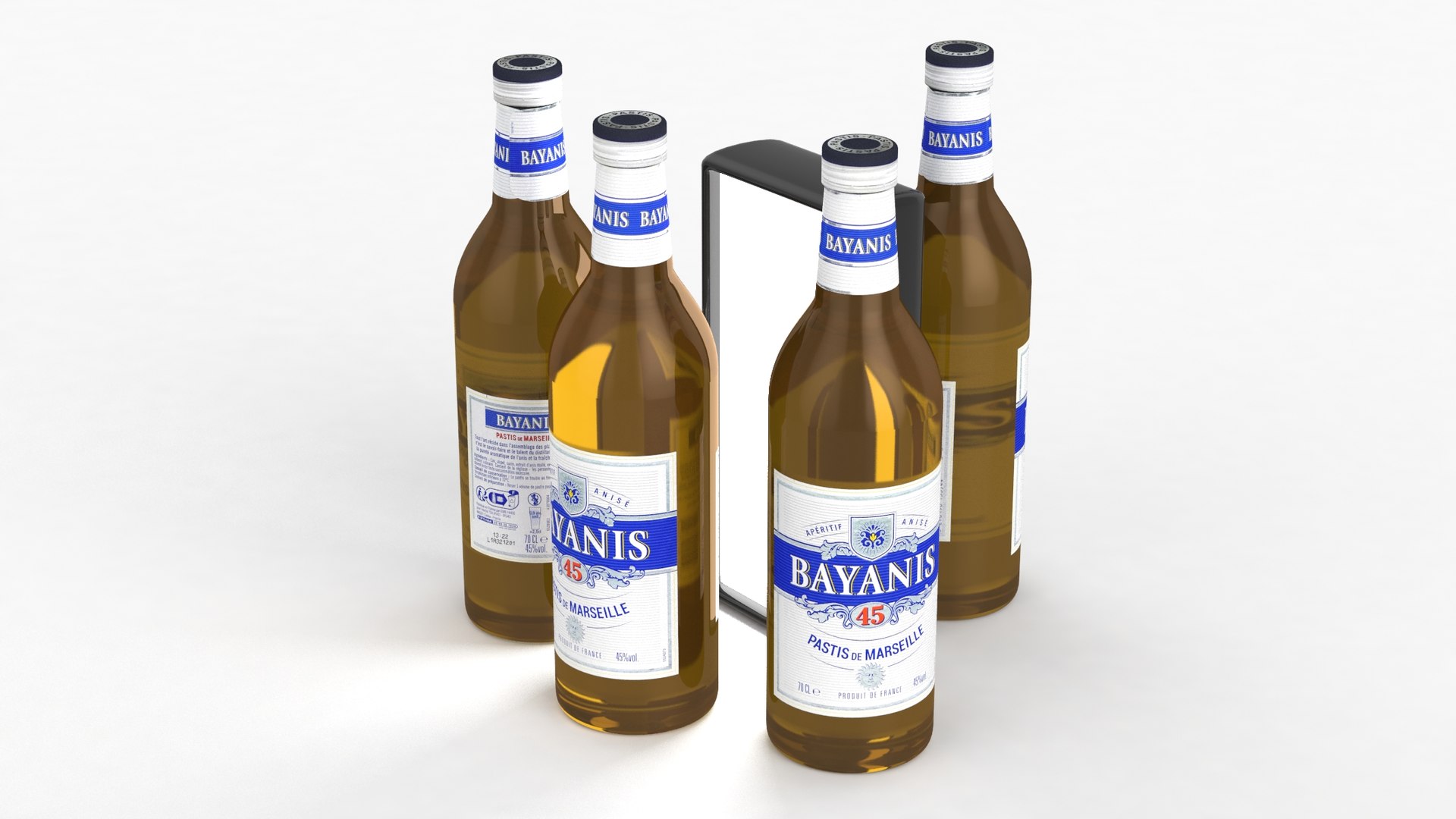 Alcohol Bottle Bayanis Pastis De Marseille Aperitif Anise 700ml 2024 3D ...