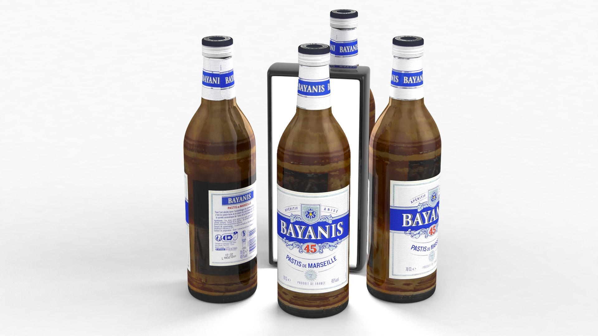 Alcohol Bottle Bayanis Pastis De Marseille Aperitif Anise 700ml 2024 3D ...