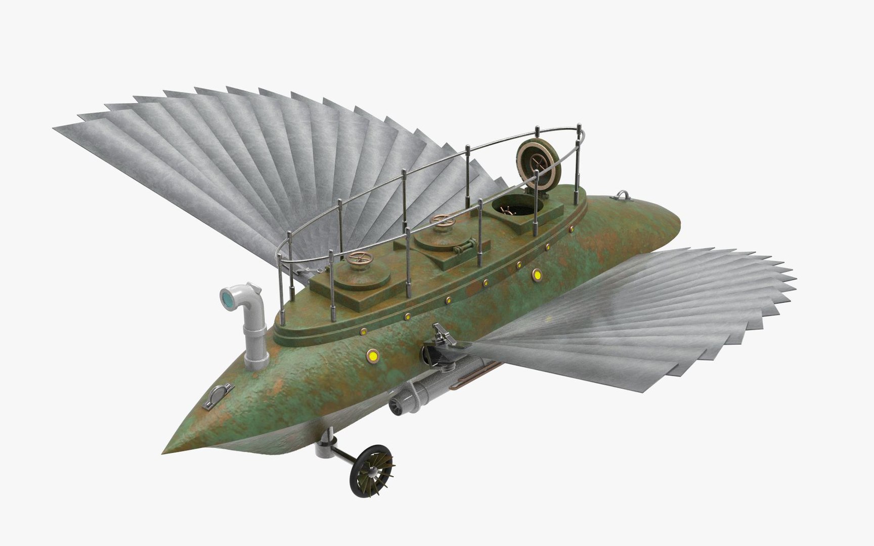 3D Jules Verne Flying Machine - TurboSquid 2389550