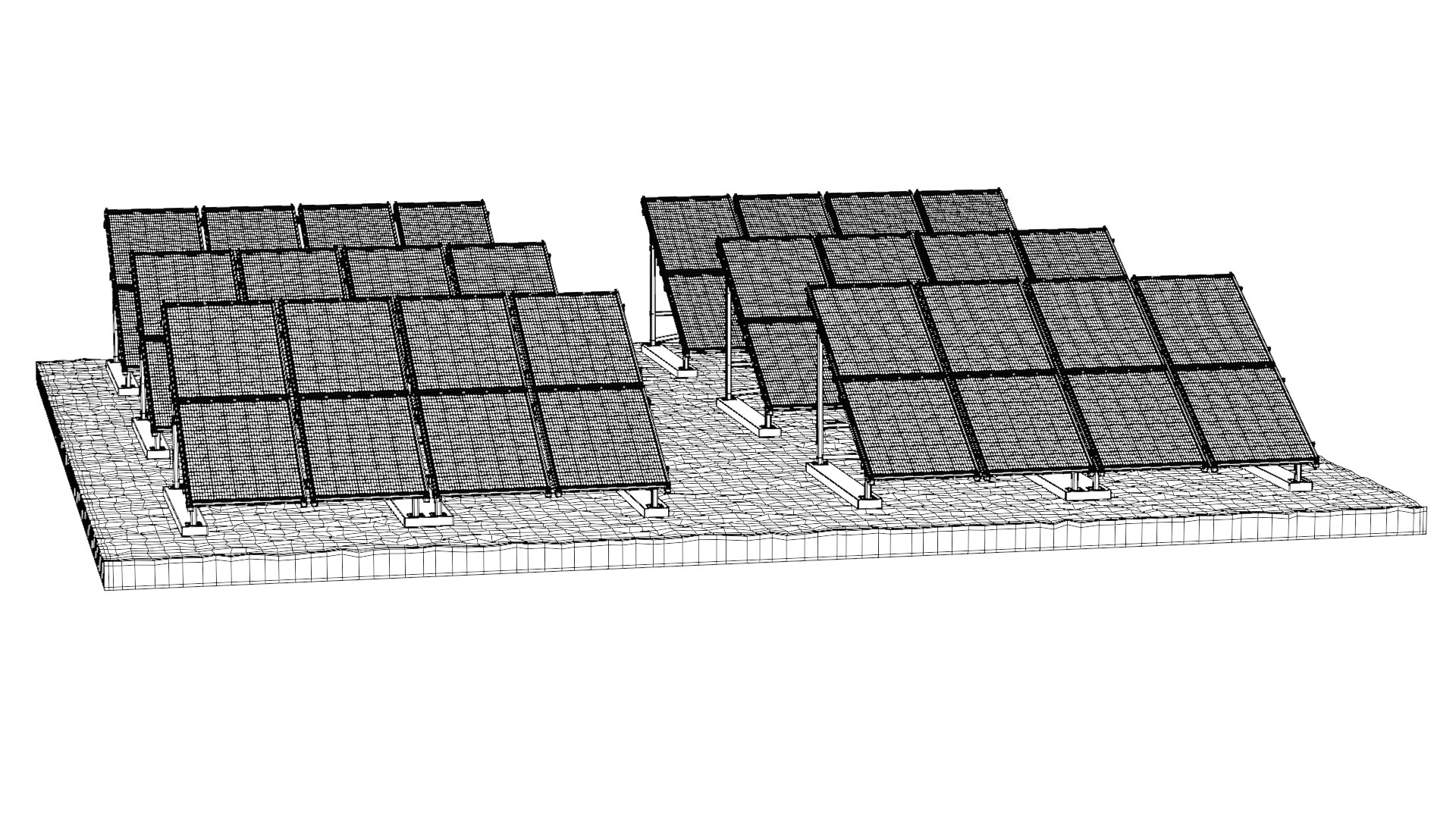 3D Solar Farm 4 Model - TurboSquid 1736932