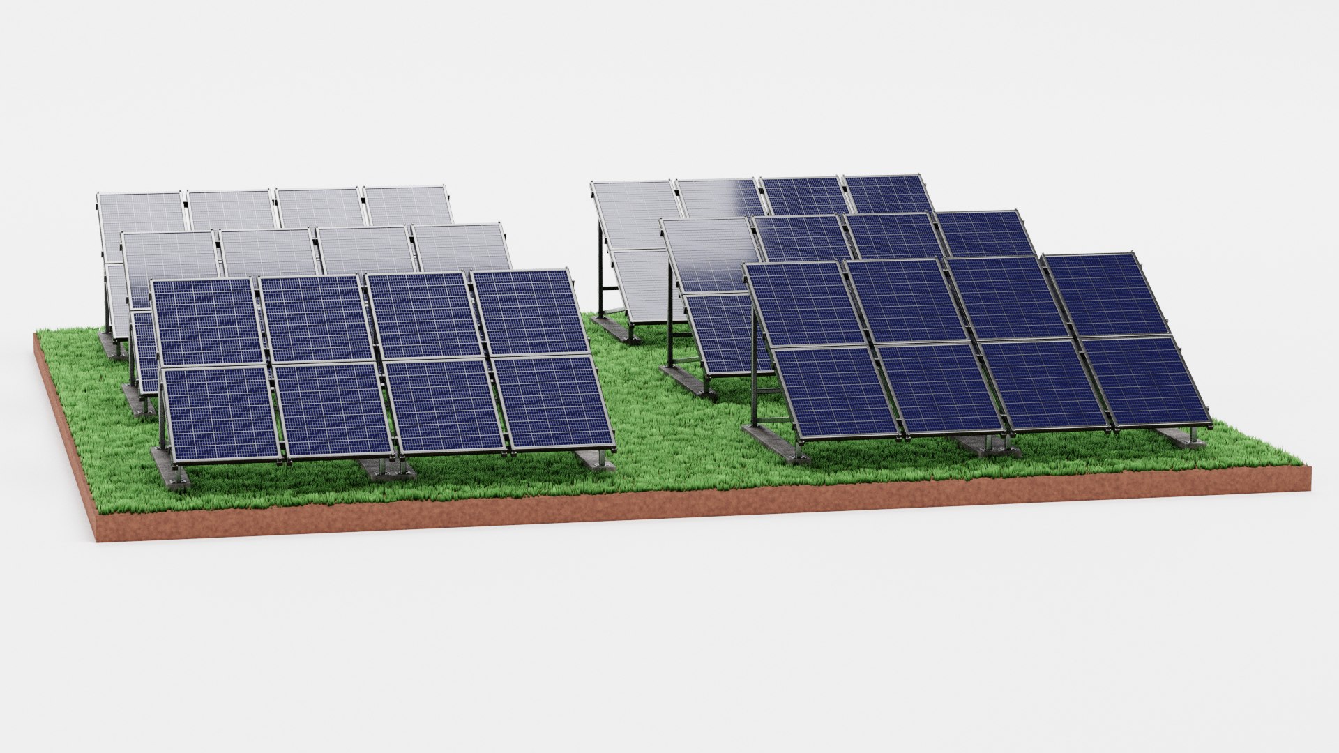 3D Solar Farm 4 Model - TurboSquid 1736932