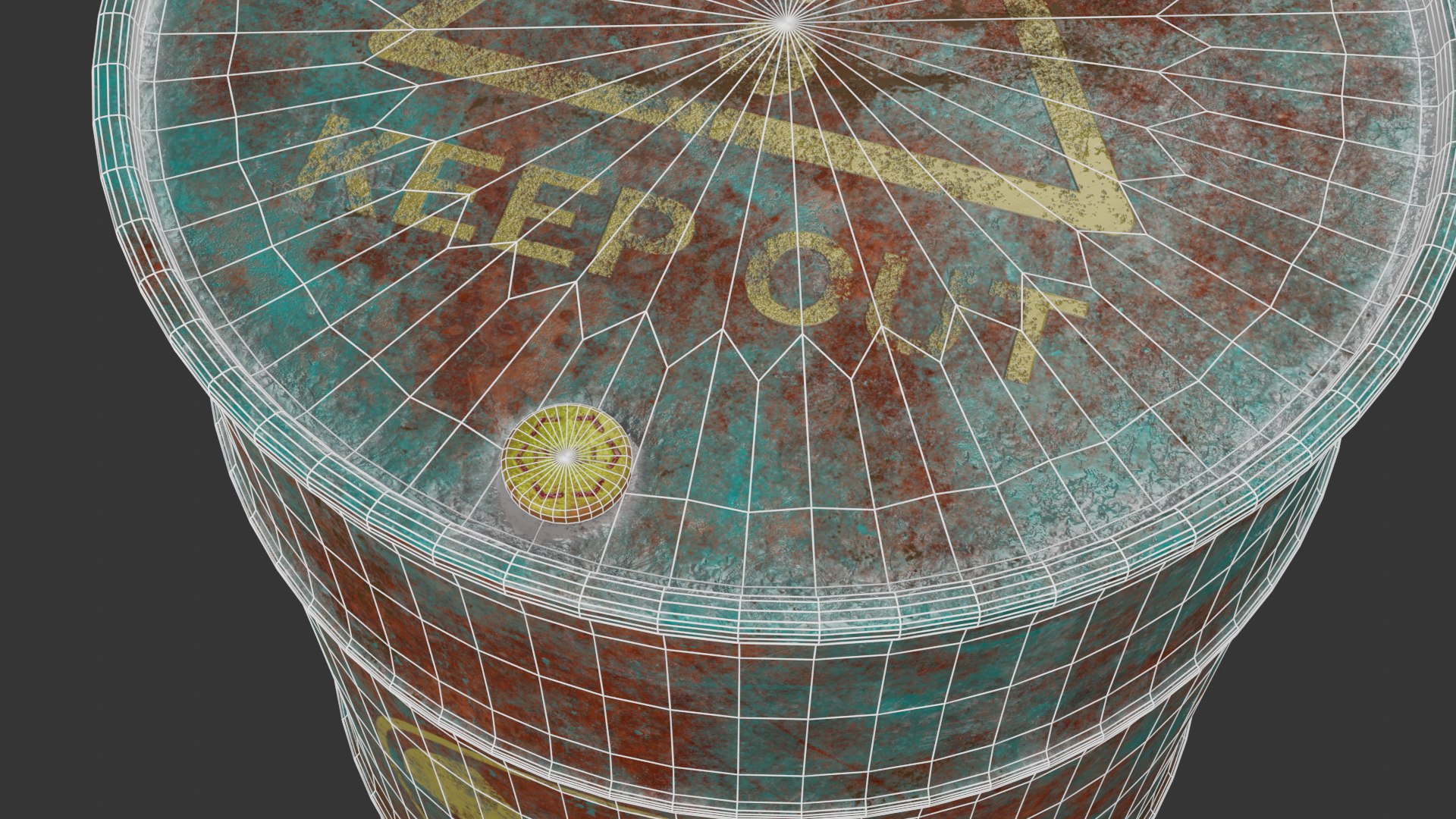 Rusty Radioactive Barrel PBR 3D model - TurboSquid 1941883