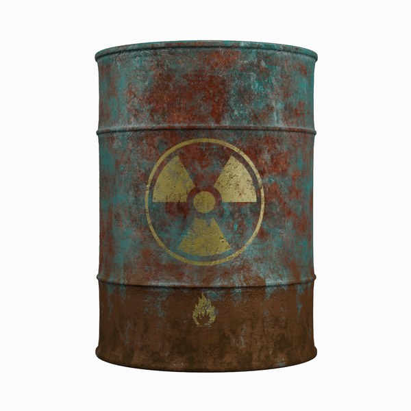 Rusty Radioactive Barrel PBR 3D model - TurboSquid 1941883