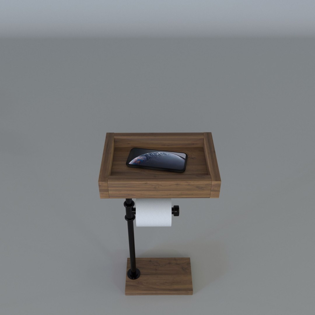 3D Functional Toilet Paper Holder - TurboSquid 1964091