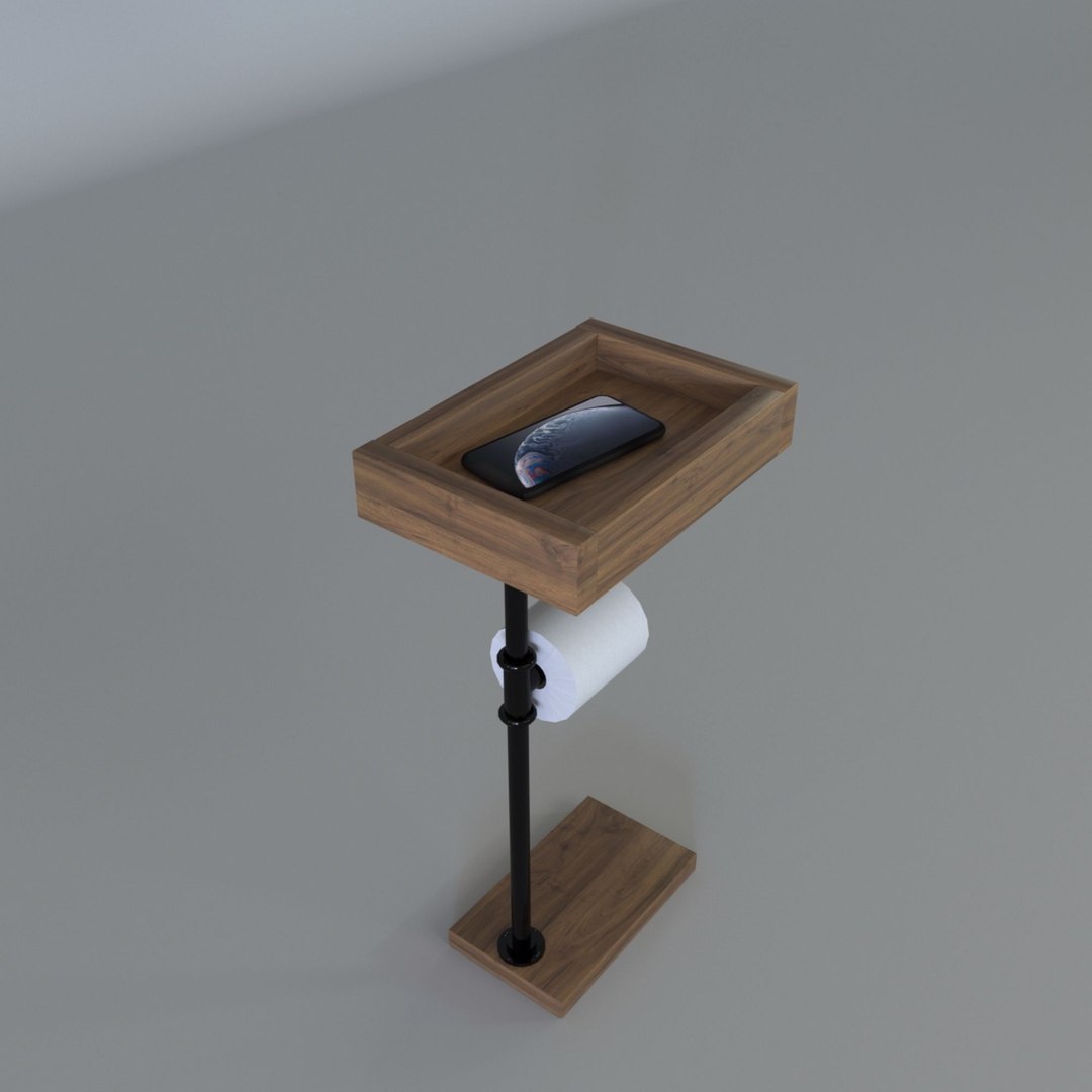 3D Functional Toilet Paper Holder - TurboSquid 1964091