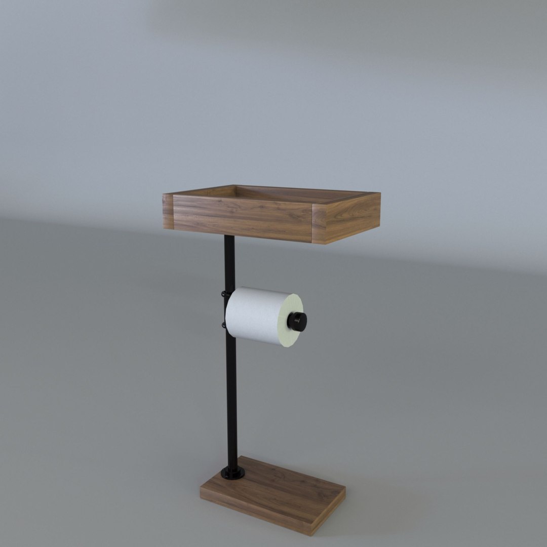 3D Functional Toilet Paper Holder - TurboSquid 1964091