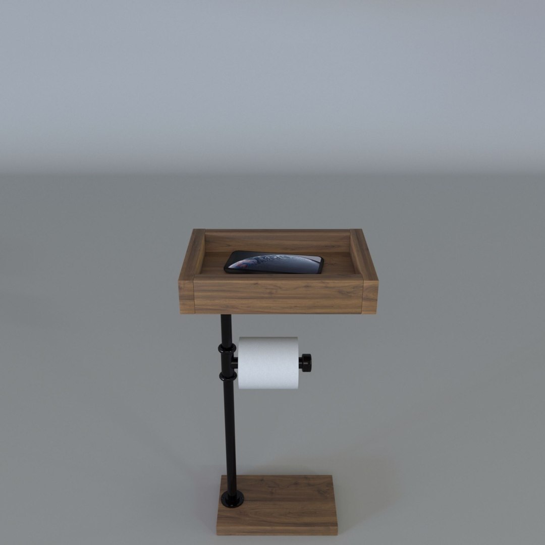 3D Functional Toilet Paper Holder - TurboSquid 1964091