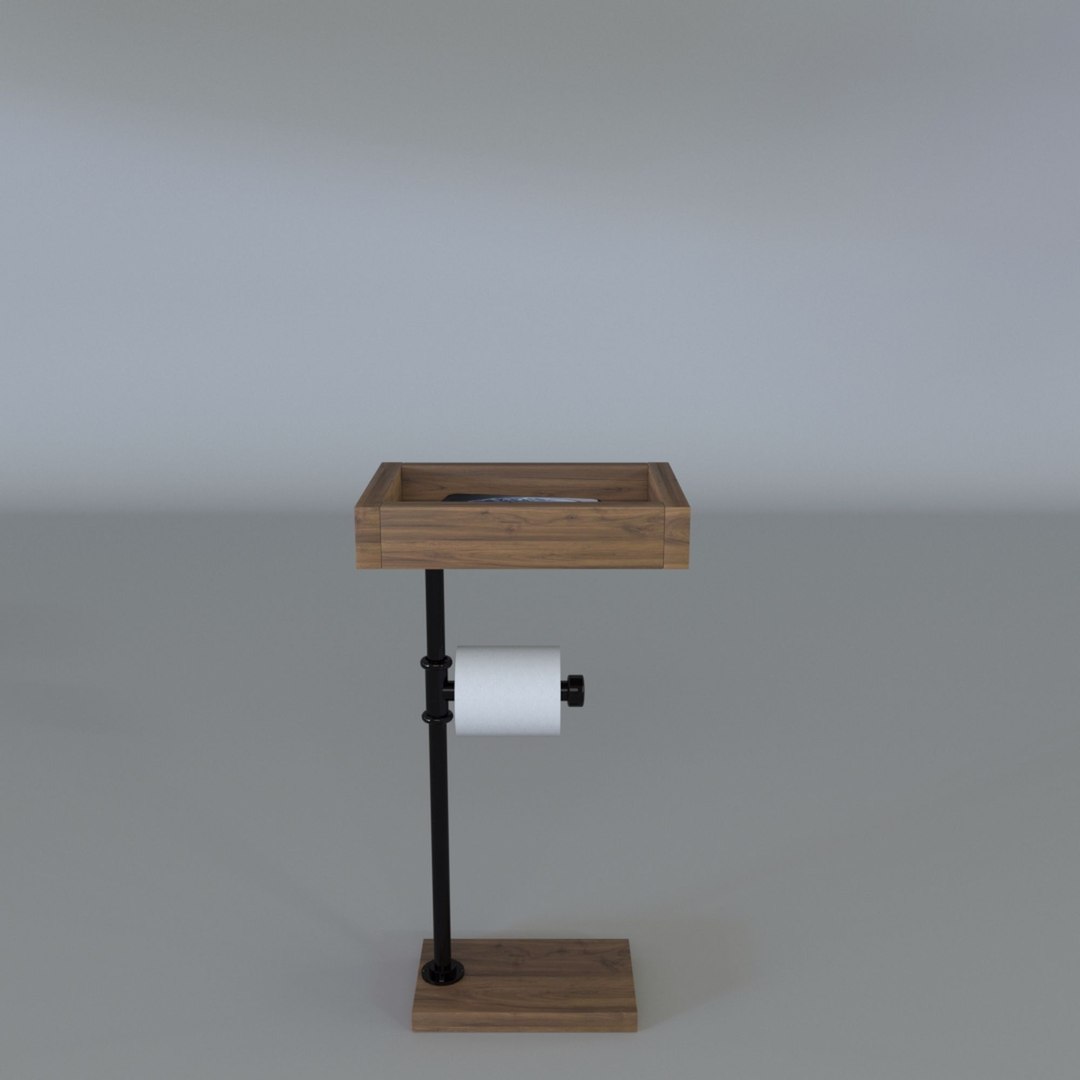 3D Functional Toilet Paper Holder - TurboSquid 1964091