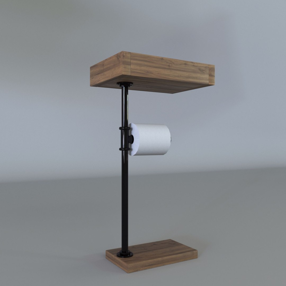3D Functional Toilet Paper Holder - TurboSquid 1964091