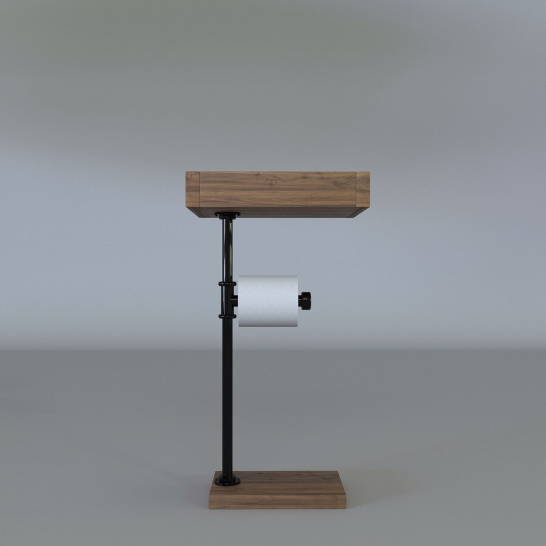 3D Functional Toilet Paper Holder - TurboSquid 1964091