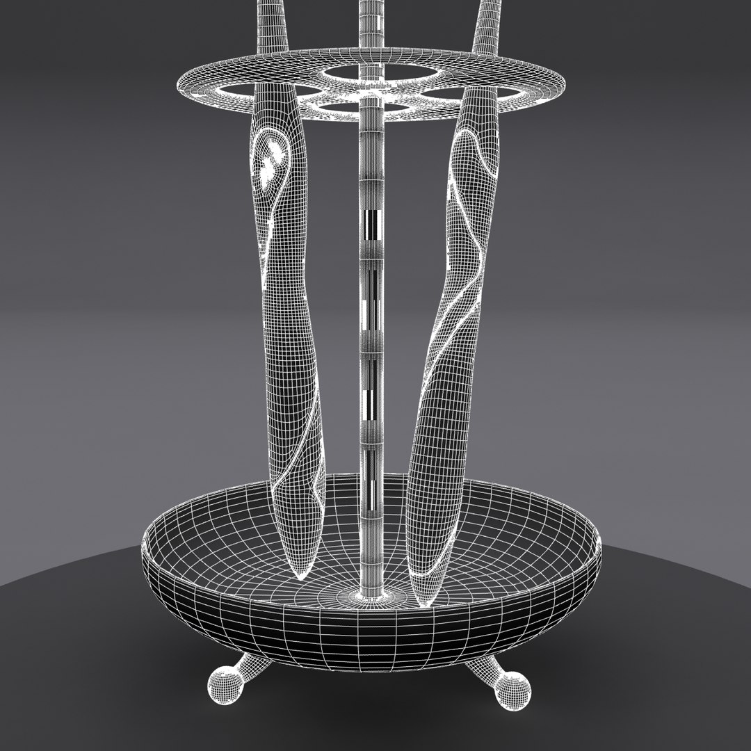 Toothbrushes Stand 3d Model