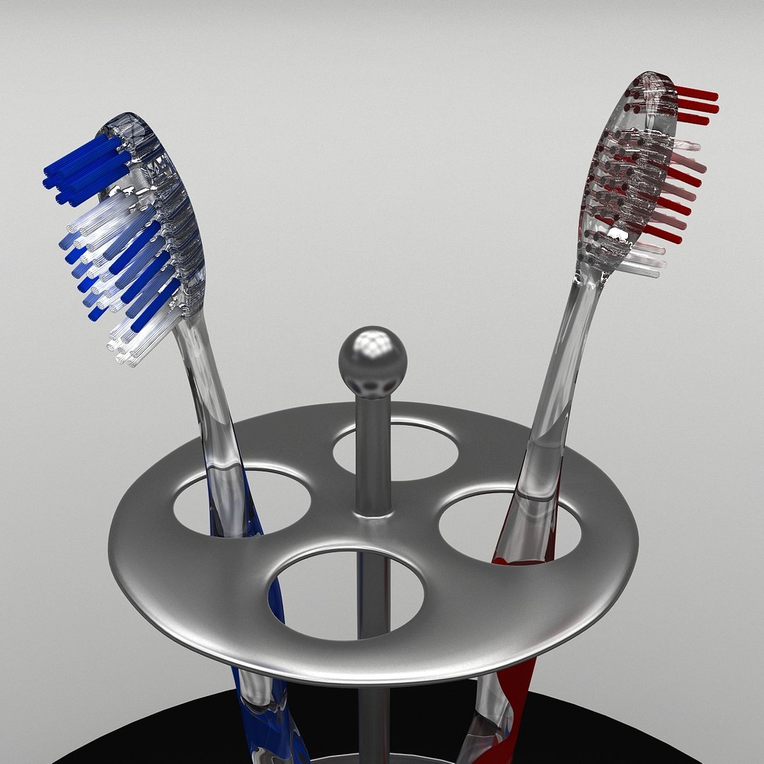Toothbrushes Stand 3d Model