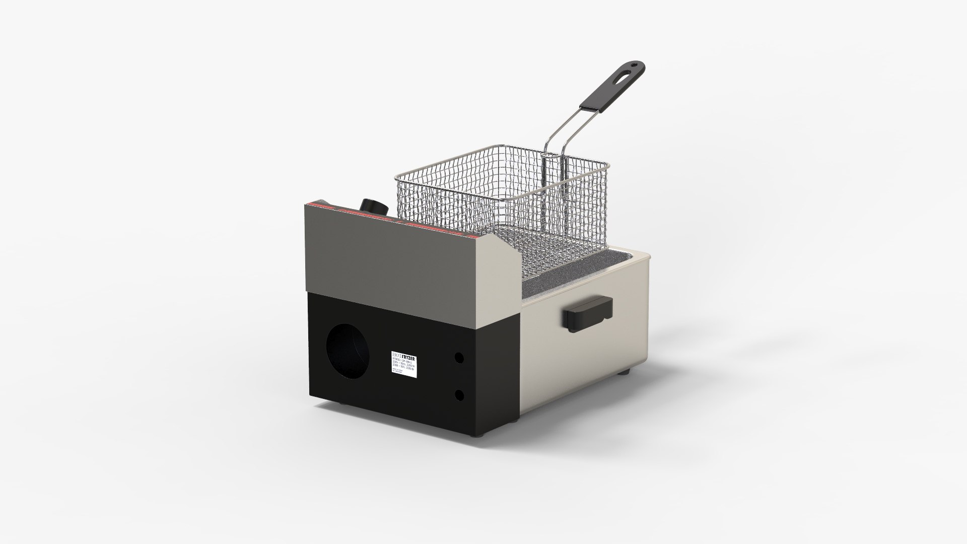 3D Model Single Tank Electric Fryer - TurboSquid 1491432