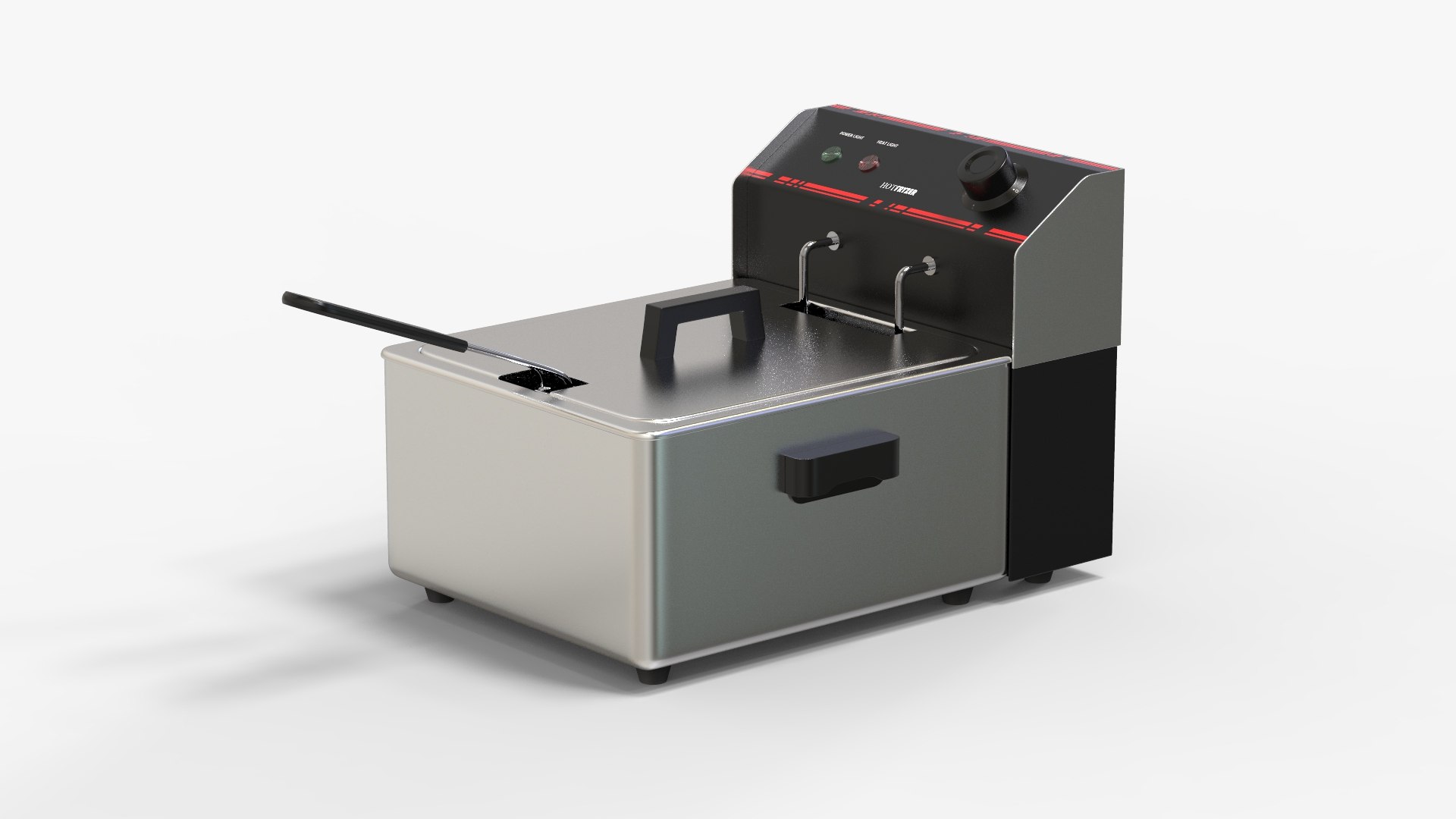 3D Model Single Tank Electric Fryer - TurboSquid 1491432