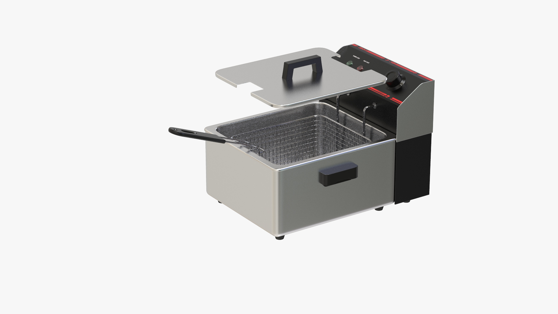 3D Model Single Tank Electric Fryer - TurboSquid 1491432