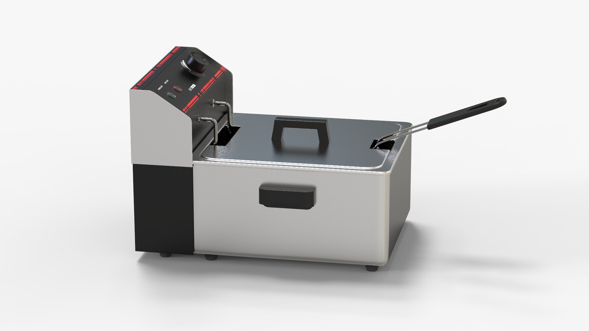 3D Model Single Tank Electric Fryer - TurboSquid 1491432