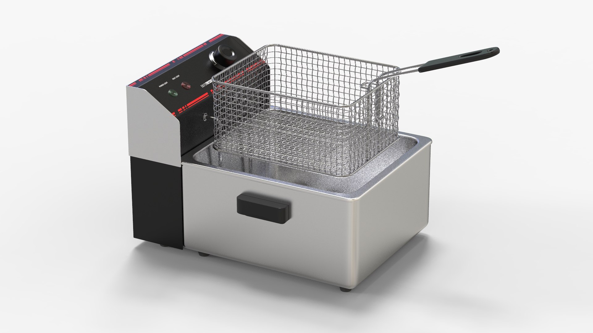 3D Model Single Tank Electric Fryer - TurboSquid 1491432