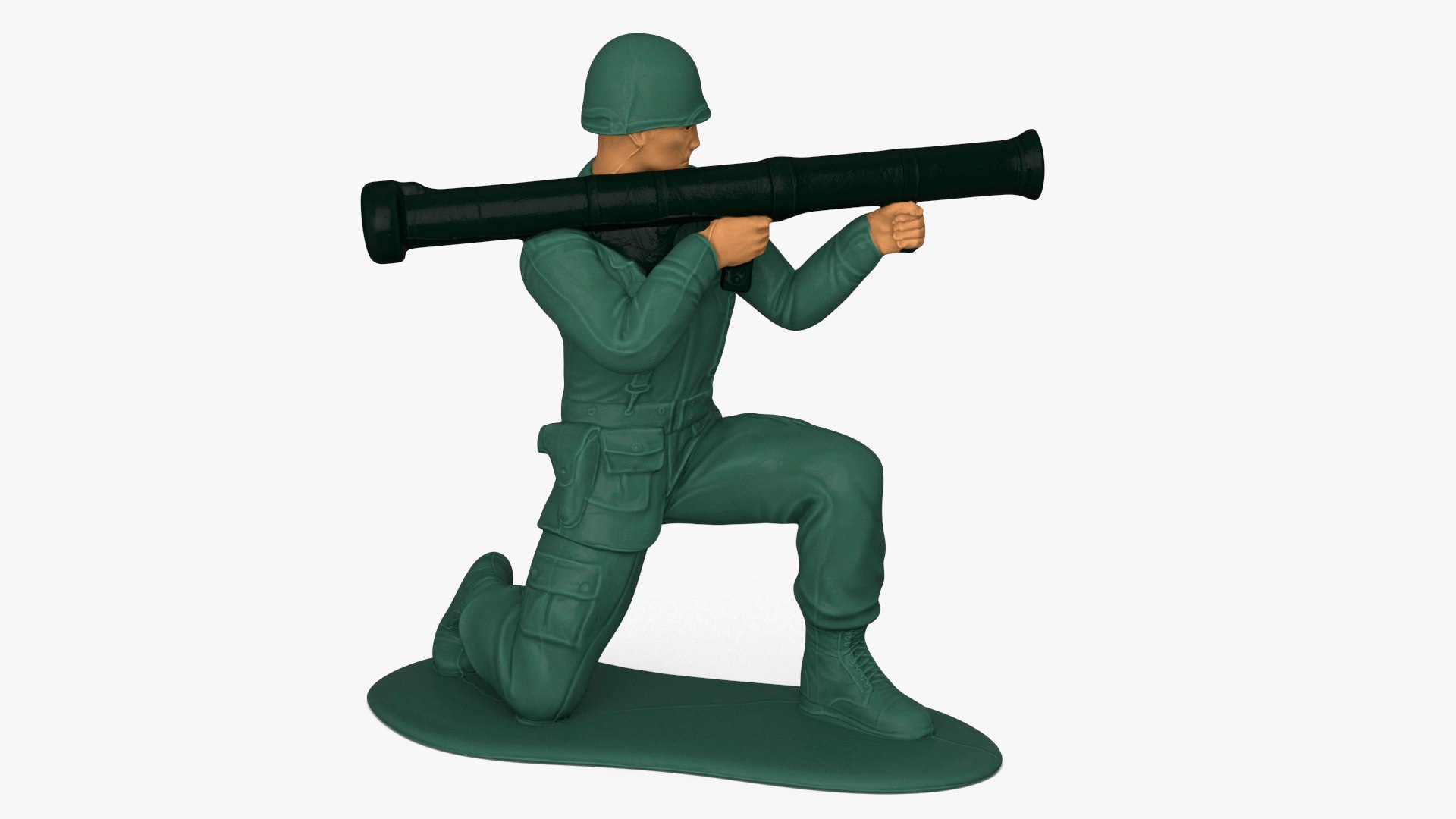Toy Soldier With Rocket Launcher Bazooka Model - TurboSquid 2198604