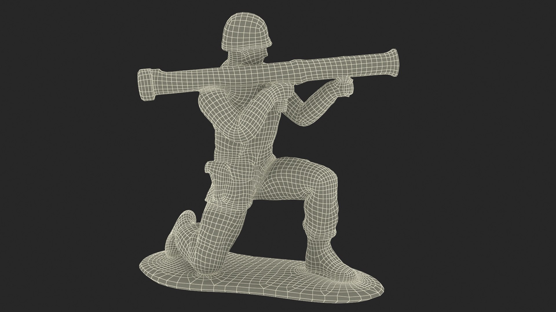 Toy Soldier With Rocket Launcher Bazooka Model - TurboSquid 2198604