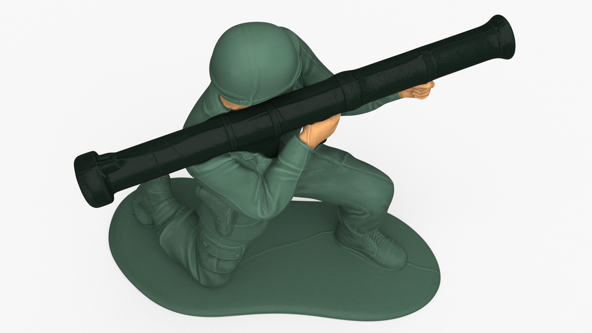 Toy Soldier With Rocket Launcher Bazooka Model - TurboSquid 2198604