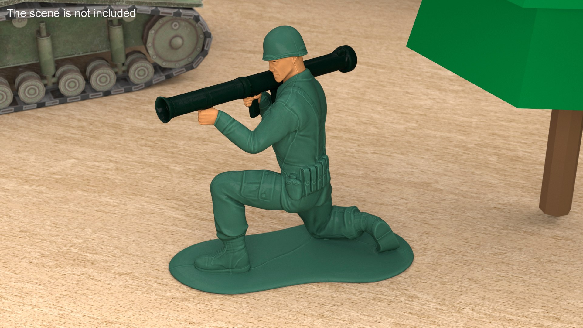 Toy Soldier With Rocket Launcher Bazooka Model - TurboSquid 2198604