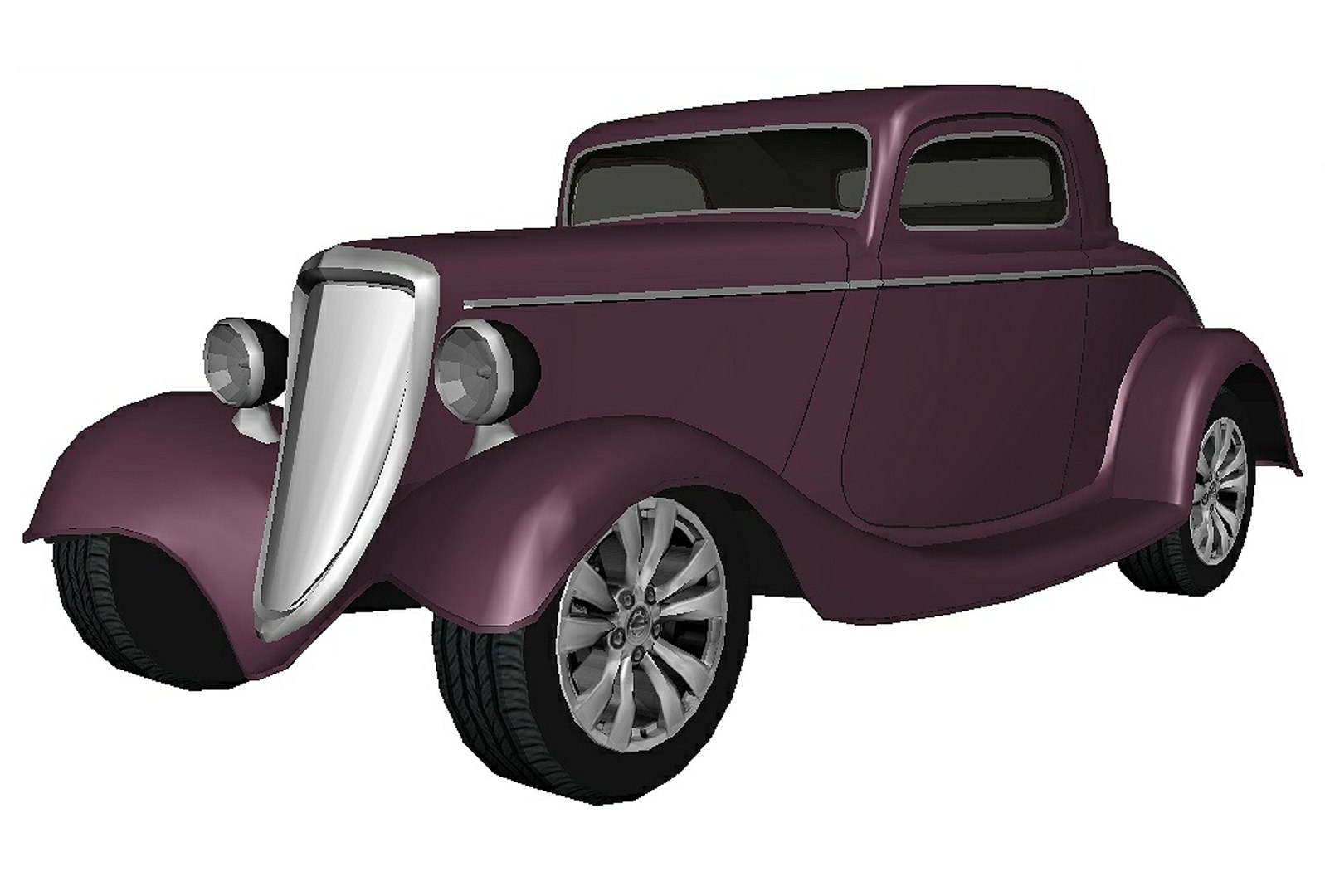 Hotrod Violet Model - TurboSquid 1259650
