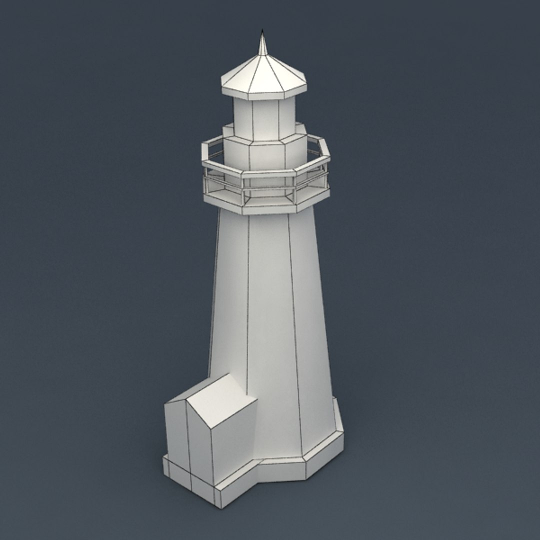 Light Lighthouse 3d Model
